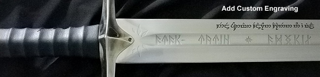 Anduril Swords from The Lord of the Rings Movies for Sale