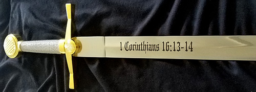 Medieval Excalibur Swords with Wall Display for Sale