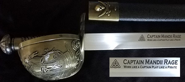 Pirate Cutlass Swords With Decorative Guard for Sale